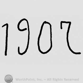 Mark with Number 1907 | #114797