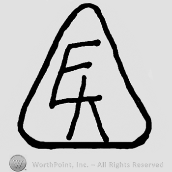 Mark with Uppercase EK inside a triangle | #114966