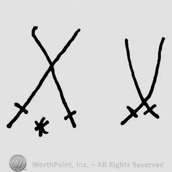 Mark with Two pairs of crossed swords | #115005