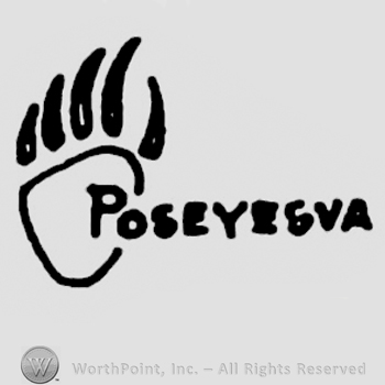 Mark with A bear paw and the word "POSEYESVA". | #115556