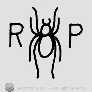 Mark with A spider and the letters "R P". | #117698