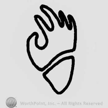 Mark with A stylized bear paw. | #117715