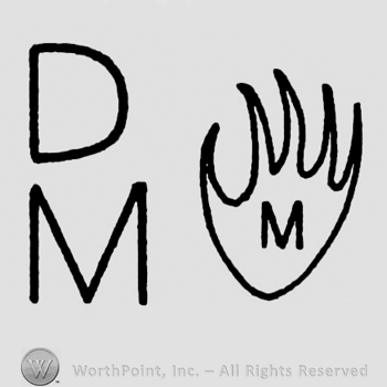 Mark with The letters "DM", a bear paw, and the | #117786