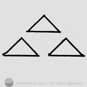 Mark with Three triangles. | #117826