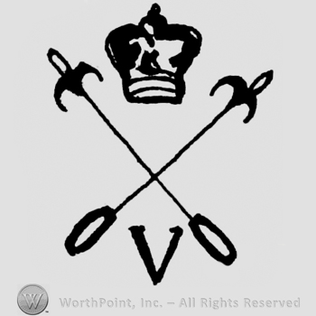 Mark with Two crossed spades with a crown above | #118004