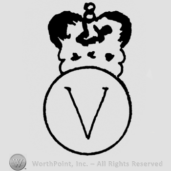 Mark with Crowned circle enclosing initial V. | #118005