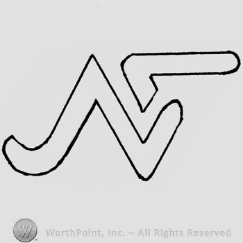 Mark with Turned V and number 1 on the riht. | #118099