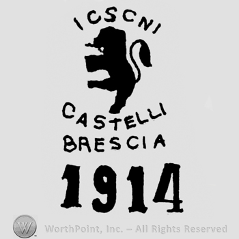 Mark with Black lion shape; CASTELLI BRESCIA 1914 | #118189