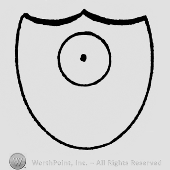 Mark with Shield with a circle enclosing a point | #118316
