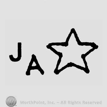 Mark with The letters "JA" and a star. | #118365