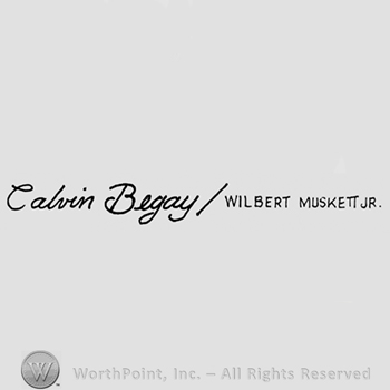Mark with The text "Calvin Begay/ WILBERT MUSKETT | #118440