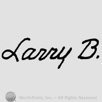 Mark with The text "Larry B.". | #118474