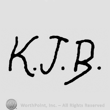 Mark with The letters "K.J.B.". | #118498