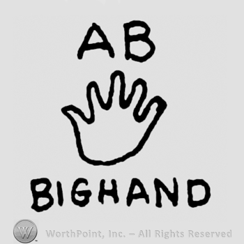 Mark with The letters "A B", a hand, and the word | #118511