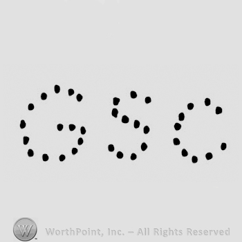 Mark with The letters "GSC" made of dotts. | #118694