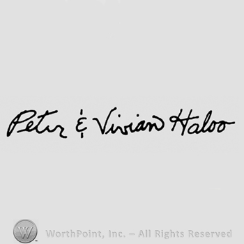 Mark with The text "Peter & Vivian Haloo". | #118818