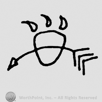 Mark with A bear paw and an arrow. | #118820