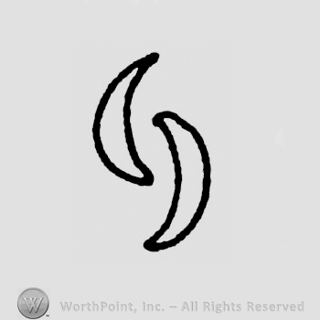 Mark with Two facing crescent moons. | #118856