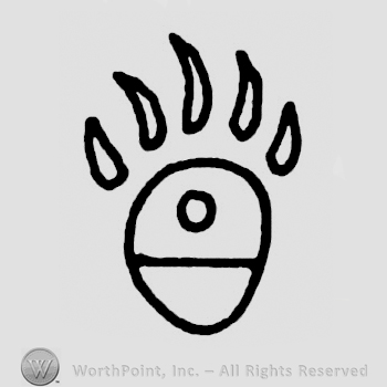 Mark with A shape like a bear paw. | #118885