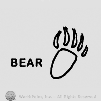 Mark with The word "BEAR" and a bear paw. | #118897