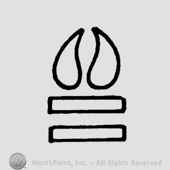 Mark with A stylized symbol. | #118974