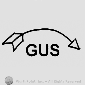 Mark with An arrow and the word "GUS". | #119018