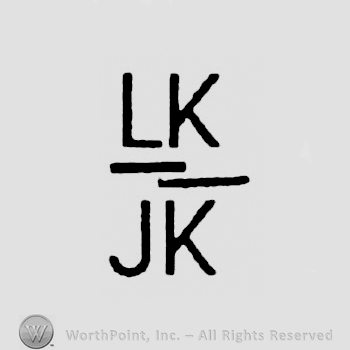 Mark with The letters "LK", "JK" and two lines. | #119023