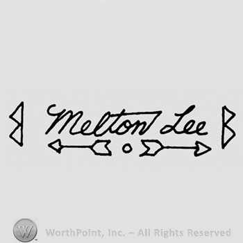 Mark with The words "Melton Lee", two bows and | #119094
