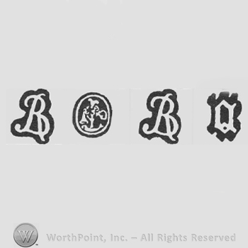 Mark with Two monograms of letters "RB", three | #119262