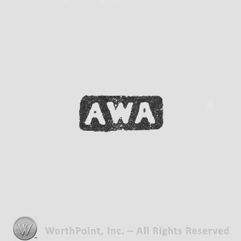 Mark with The letters "AWA" and a rectangle. | #119369