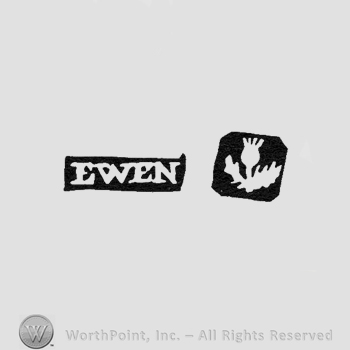 Mark with The text "EWEN" and a thistle. | #121642