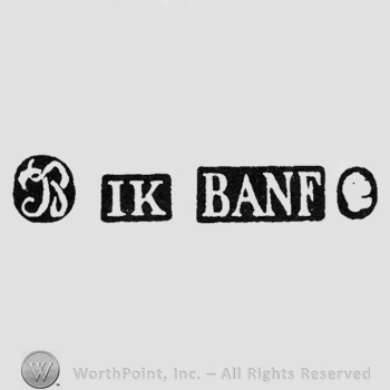 Mark with The letters "B JK BANF" and a man's | #121675