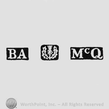 Mark with The letters "BA McQ" and a thistle. | #121691