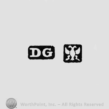Mark with The letters "DG" and a double head | #121853