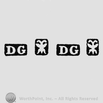 Mark with The letters "DG", a double head eagle, | #121855