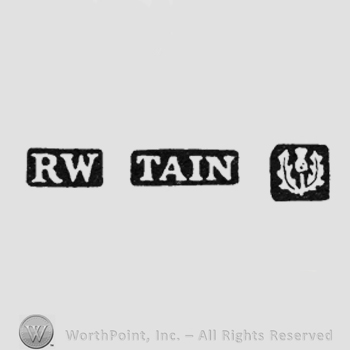 Mark with The letters "RW", the word "TAIN" and a | #121882