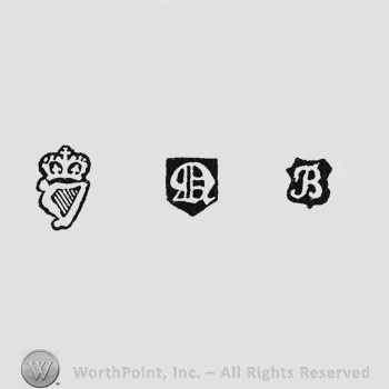 Mark with A crowned harp and the letters "D B". | #121892