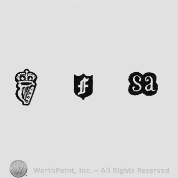 Mark with A crowned harp and the letters "f Sa". | #121977