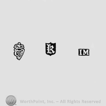 Mark with A crowned harp and the letters "K JM". | #122002