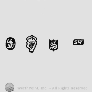 Mark with A sitting woman, a crowned harp, a | #122053