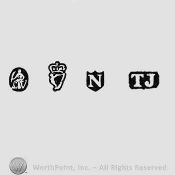 Mark with A sitting woman, a crowned harp, the | #122131