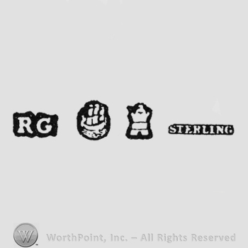 Mark with The letters "RG", a ship, a tower and | #122709