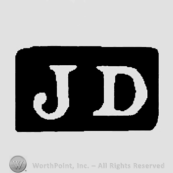 Mark with The letters "JD" and a rectangle. | #122948
