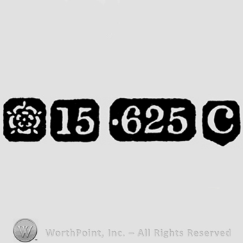 Mark with A flower, the number "15 625" and the | #122981