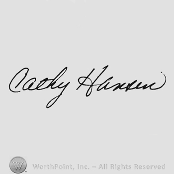 Mark with Handwriting signature Cathy Hansen | #125776
