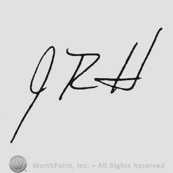 Mark with Handwriting initials JRH | #125783
