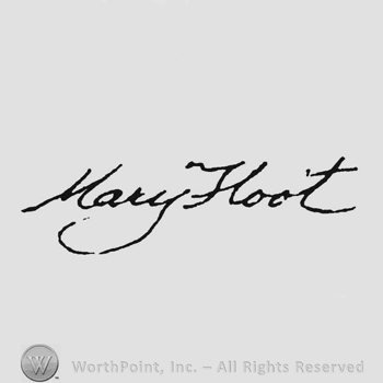 Mark with Handwriting signature Mary Hoot | #125847