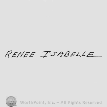 Mark with Capital handwriting Isabelle Renee | #125877