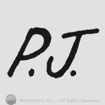 Mark with Handwriting initials PJ | #125881