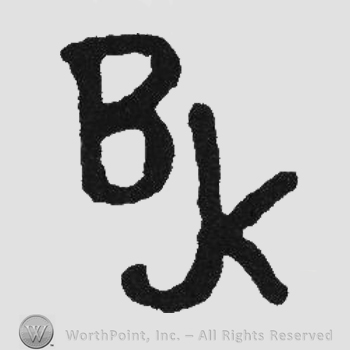Mark with Bold monogram of letters BJK | #125972